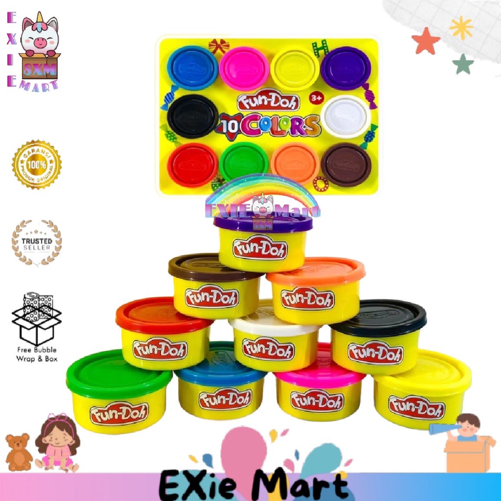 Jual MAINAN EDUKASI ANAK FUN DOH PLAYDOY CLAY FUN DOY - LILIN PLASTISIN ...