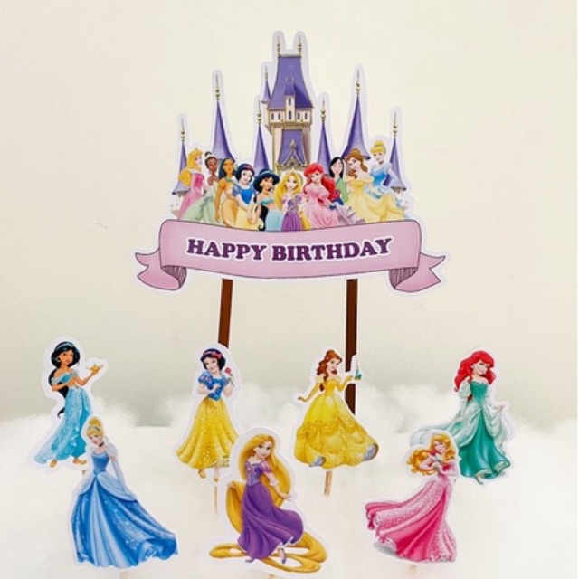 Jual TOPPER PRINCESS 001 / CAKE TOPPER PRINCESS DISNEY 001 / TOPPER KUE ...