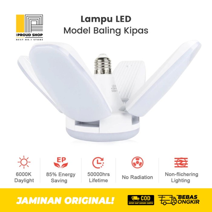 Jual Lampu LED Model Baling 4 Sisi Bohlam / LED Mini Fan Blade / LED ...