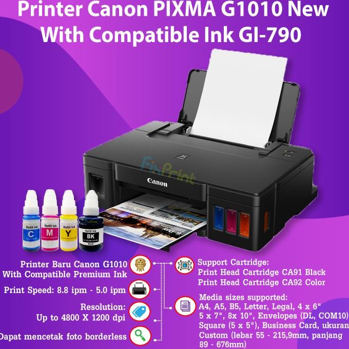 Jual Printer Canon Pixma G1010 Ink Tank Infus Inkjet Garansi Resmi ...