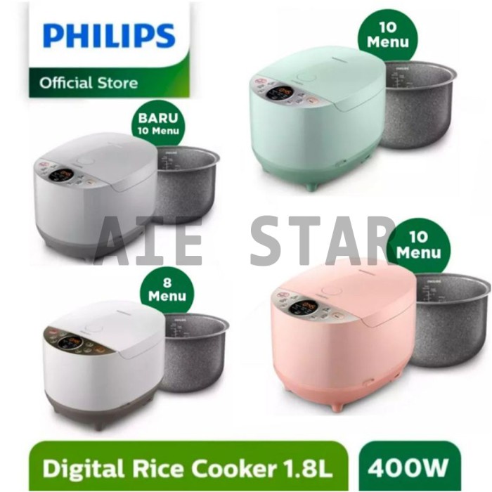 Jual Rcook Philips Rice Cooker Hd4515 Digital 1.8L Penanak Nasi Hd 4515 ...