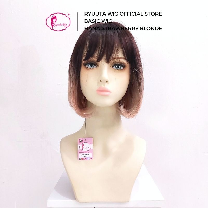 Jual Ryuuta Wig Lolita Hana Bob Blow Poni Tipis Korea Kawaii Ulzzang ...