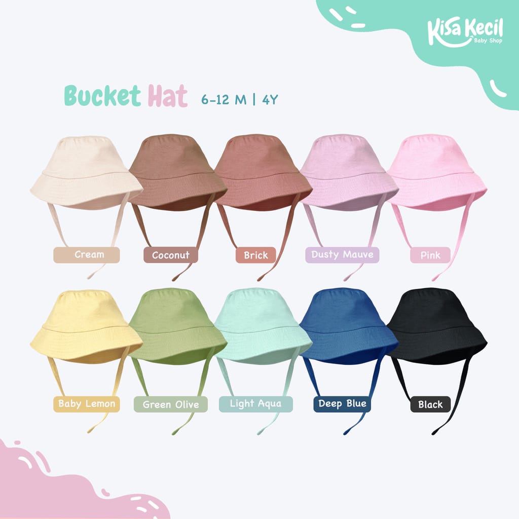 Jual Kisa Kecil Topi Anak Topi Bayi Baby & Kids - Kala Bucket Hat ( 6 bulan - 4 Tahun ...