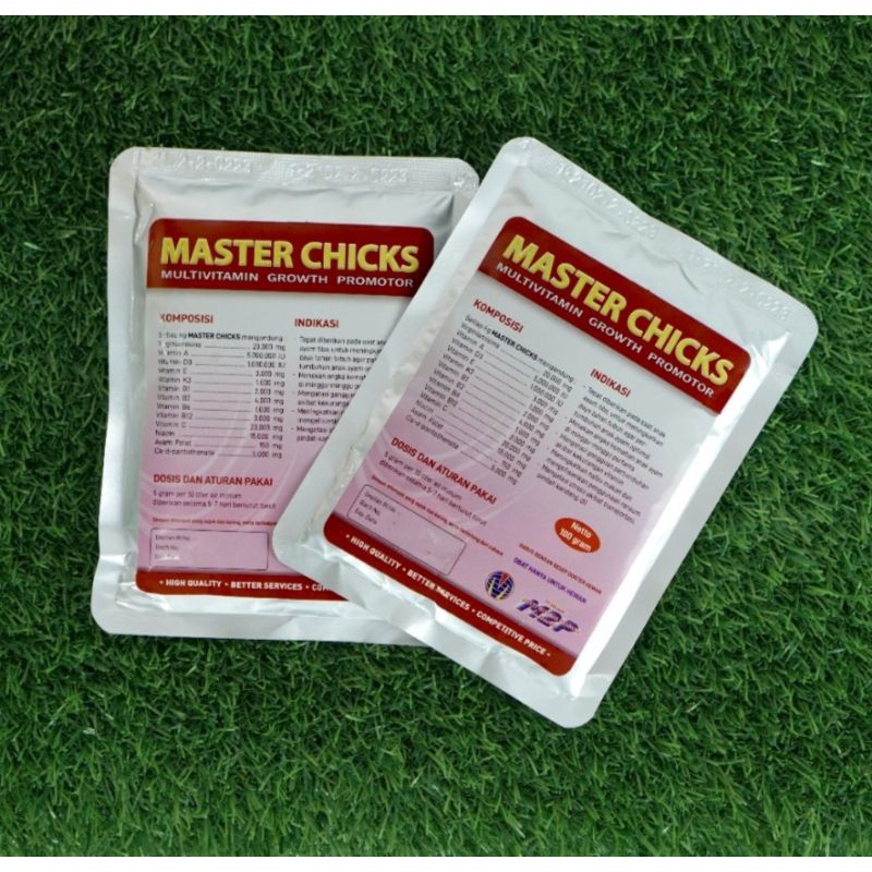 Jual MASTER CHICKS 100 gram || MULTIVITAMIN DOC | Shopee Indonesia