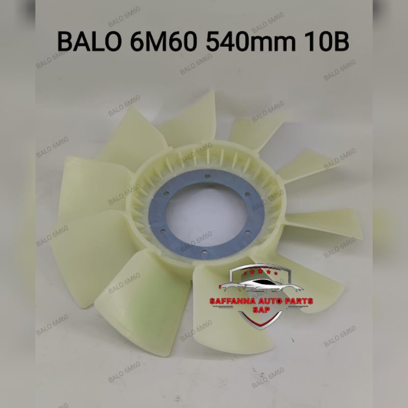 Jual FAN BLADE KIPAS RADIATOR MITSUBISHI FUSO 6M60 ME407101 10 BLADE ...