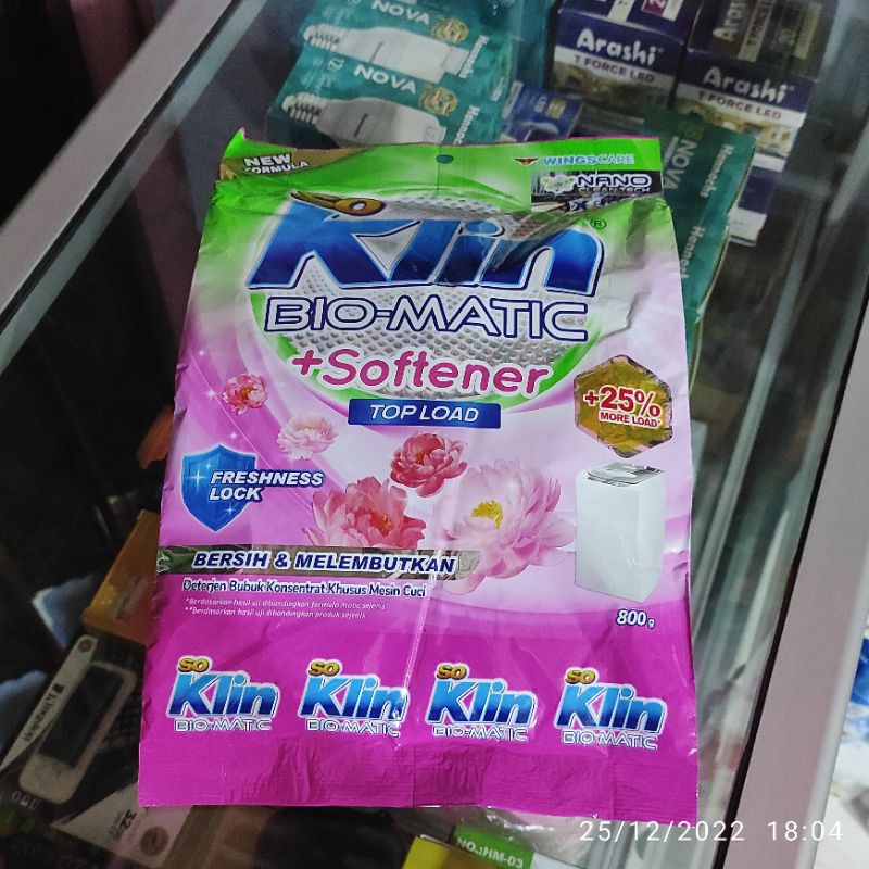Jual Soklin Bio Matic + Softener 800gr Top Load - So Klin Deterjen ...