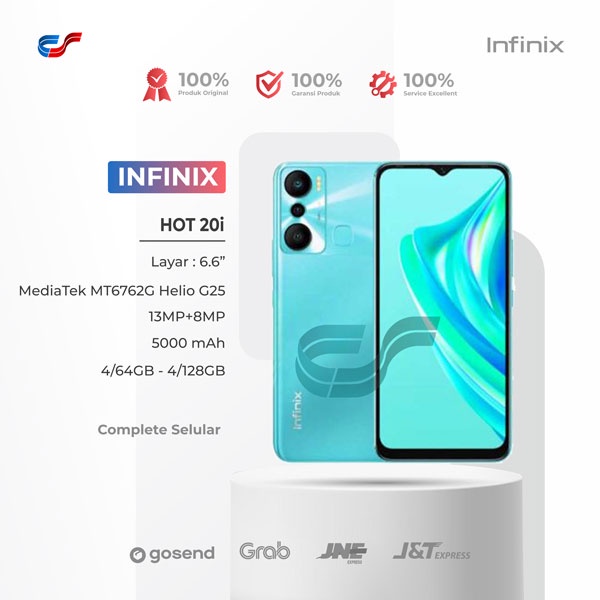 Jual Infinix Hot 20i 4/128GB - MediaTek MT6762G Helio G25 (12 nm ...