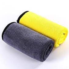 Jual Kain Lap Microfiber 30x30 Warna kuning Abu cloth Universal Serba ...