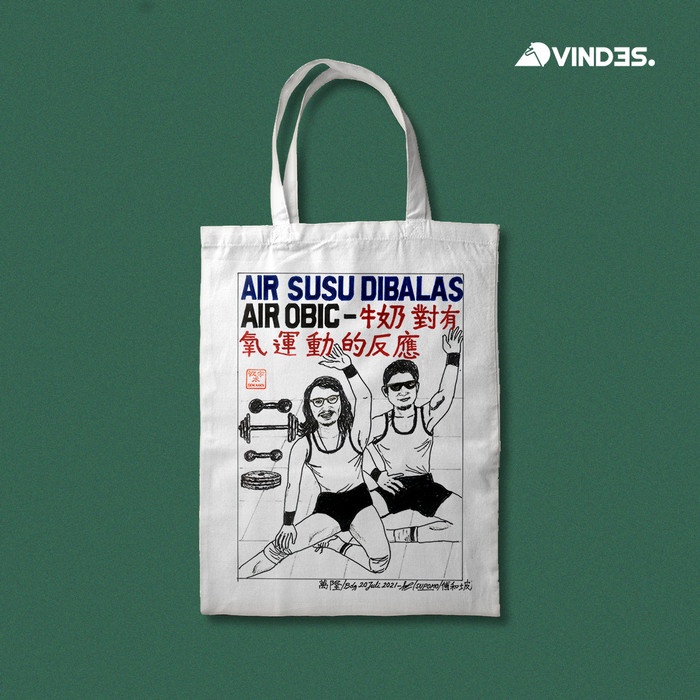 Jual Vindes Store - Totebag X Seni Kanji - Air Susu Air Robic Putih ... Jual Vindes Store - Totebag X Seni Kanji - Air Susu Air Robic Putih ...