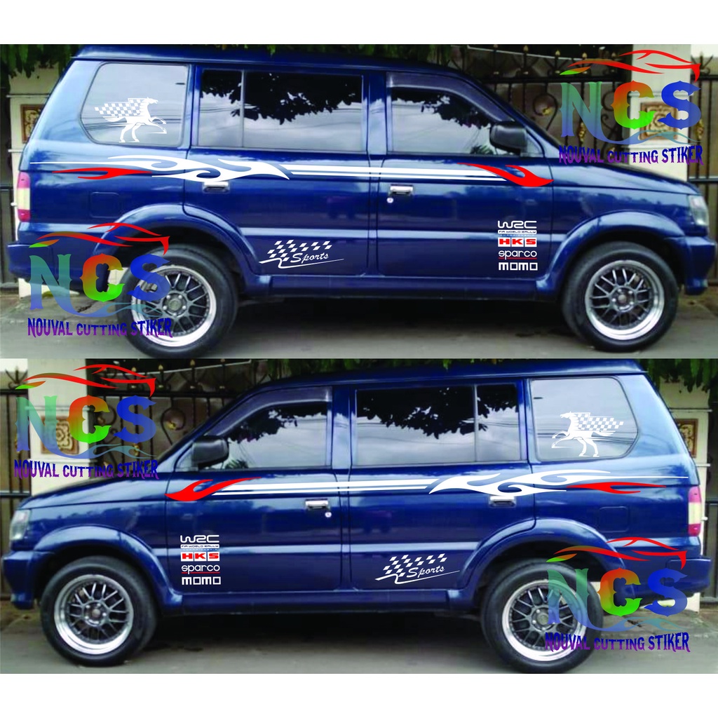 Jual NEW Stiker Cutting Mobil Kuda Stiker Mobil Mitsubishi Kuda ...