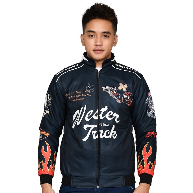 Jual JAKET MOTOR PRIA JAVA SEVEN [JHT 102] - ERSEY POLYESTER | Shopee Indonesia