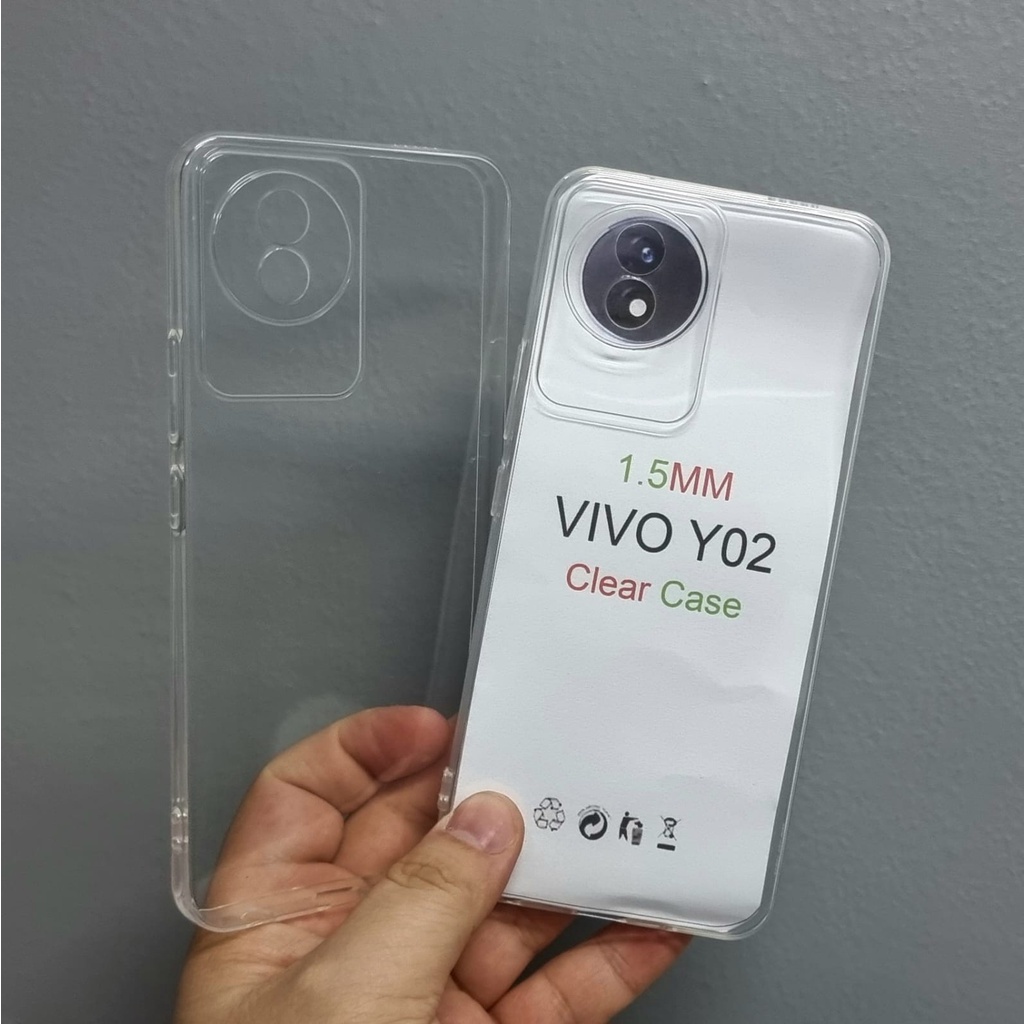 Jual Case Bening Vivo Y02 2022 Terbaru - Softcase Transparan Vivo Y02 ...