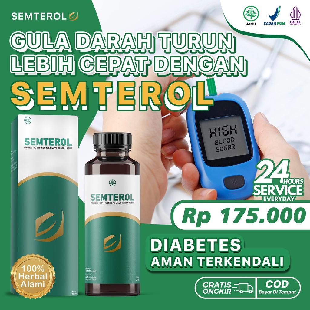Jual Semterol - Herbal Gula Darah Tinggi | Menurunkan Kolesterol ...
