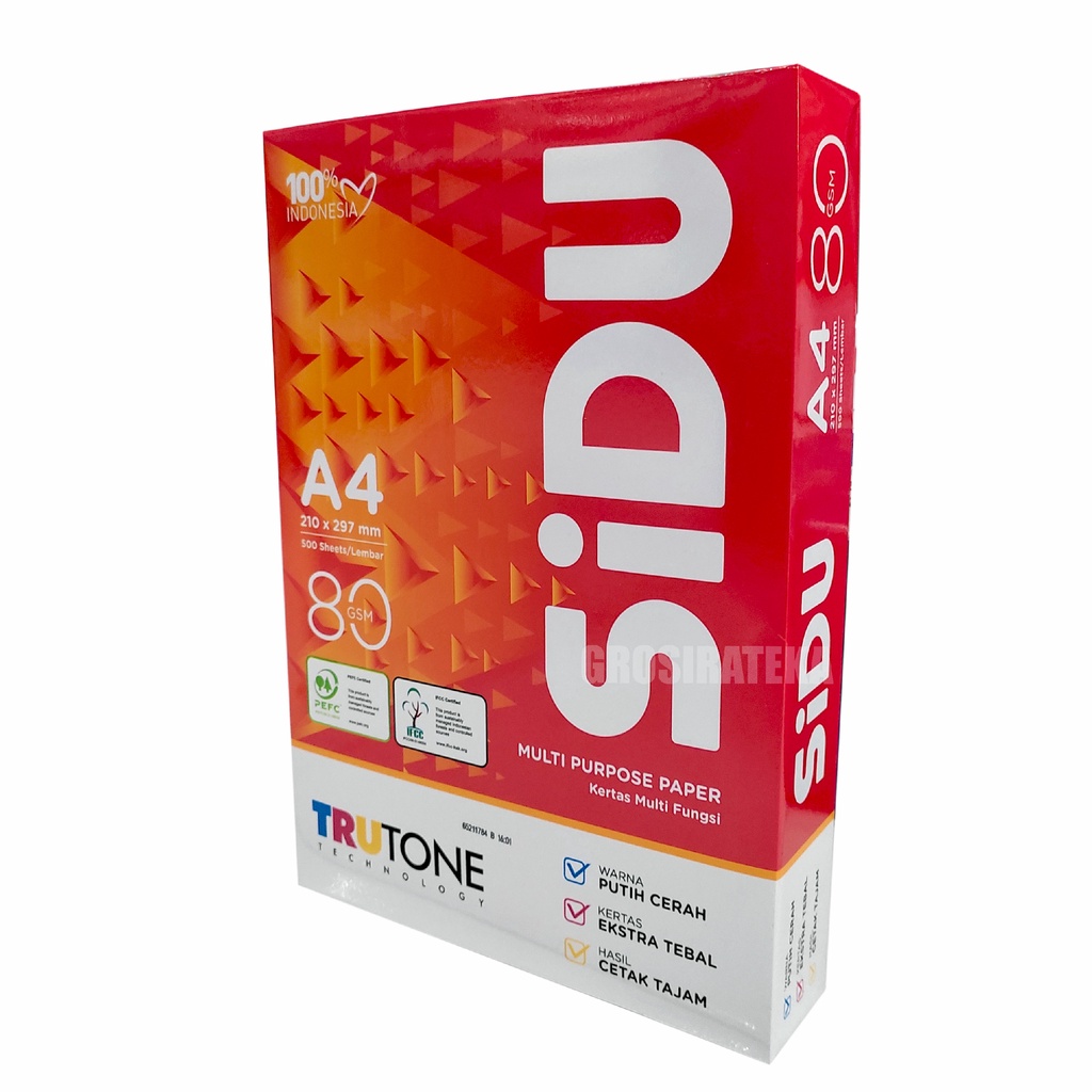 Jual KERTAS HVS SIDU 80 GRAM A4 | Shopee Indonesia
