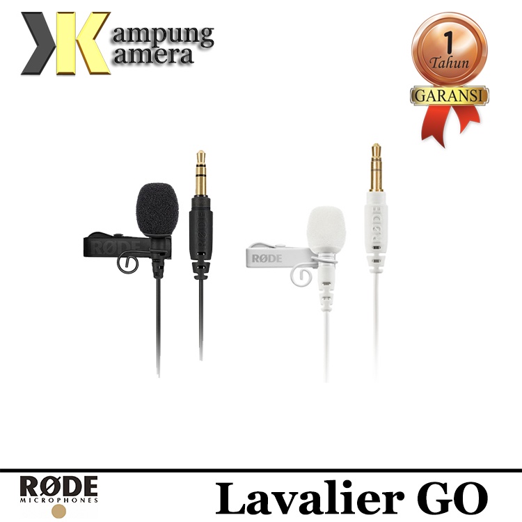 Jual RODE Lavalier GO Omnidirectional Lavalier Microphone for Wireless ...