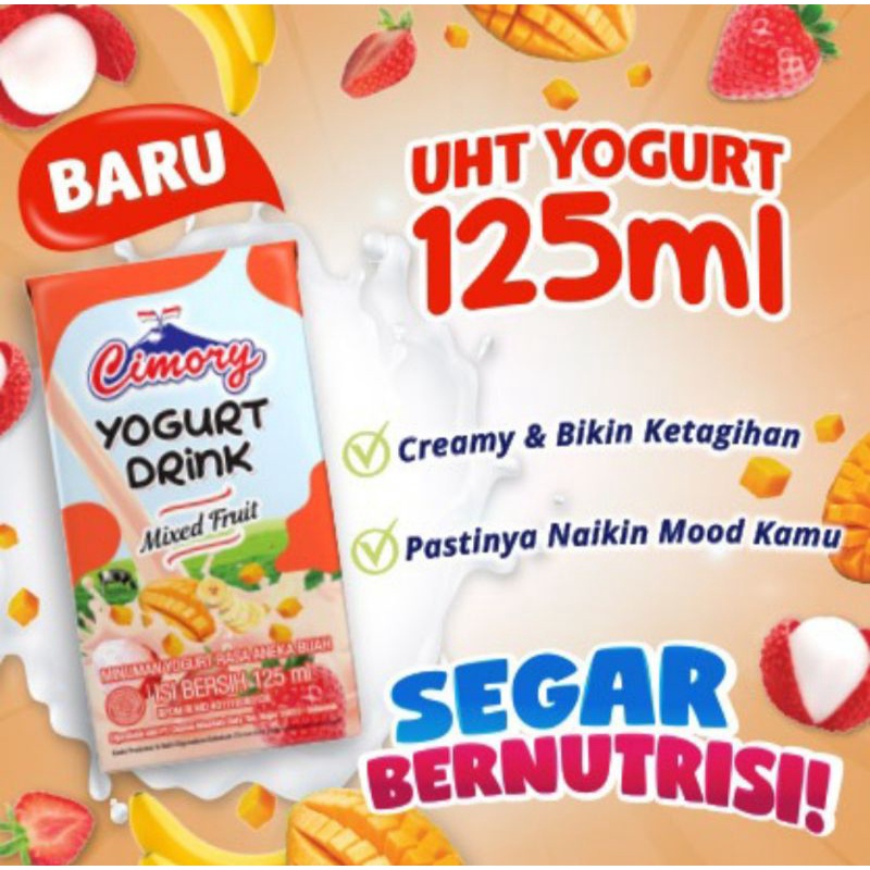 Jual Cimory yogurt drink mix fruit 125 ml 1 karton isi 40pcs | Shopee Indonesia