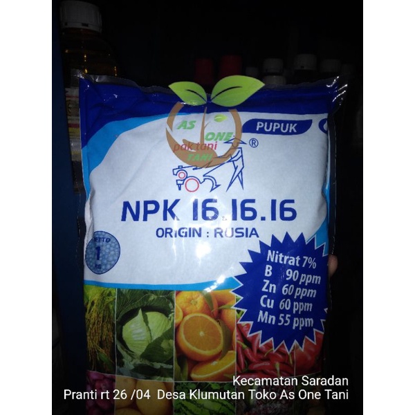 Jual Pupuk NPK 16 16 16 Pak Tani 1 kg | Shopee Indonesia
