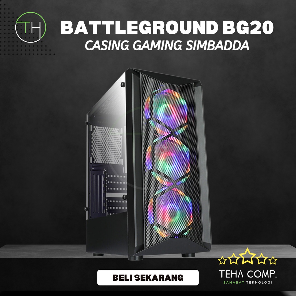Jual Casing CPU Gaming Case Game Tanpa Power Supply Simbadda Battle ...