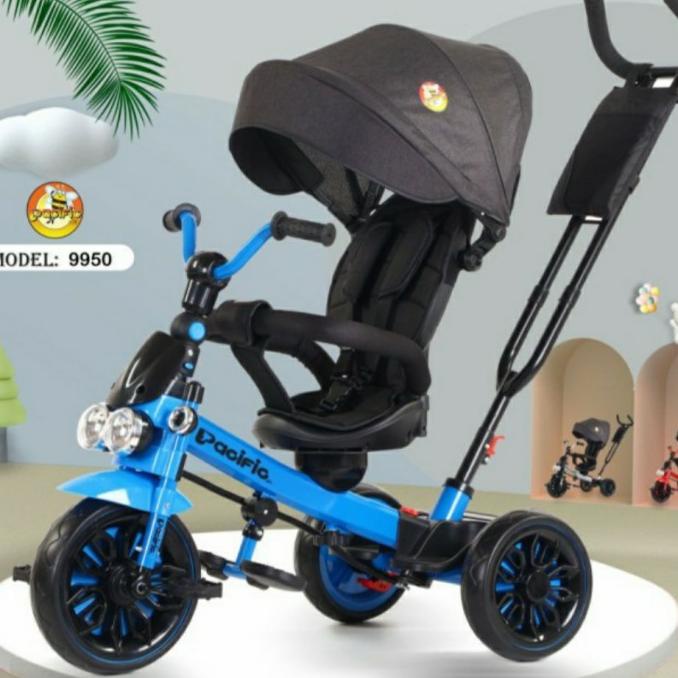 Jual Sepeda Roda Tiga Anak Pacific 9950 Seat Belt Musik Lampu Rebahan # ...
