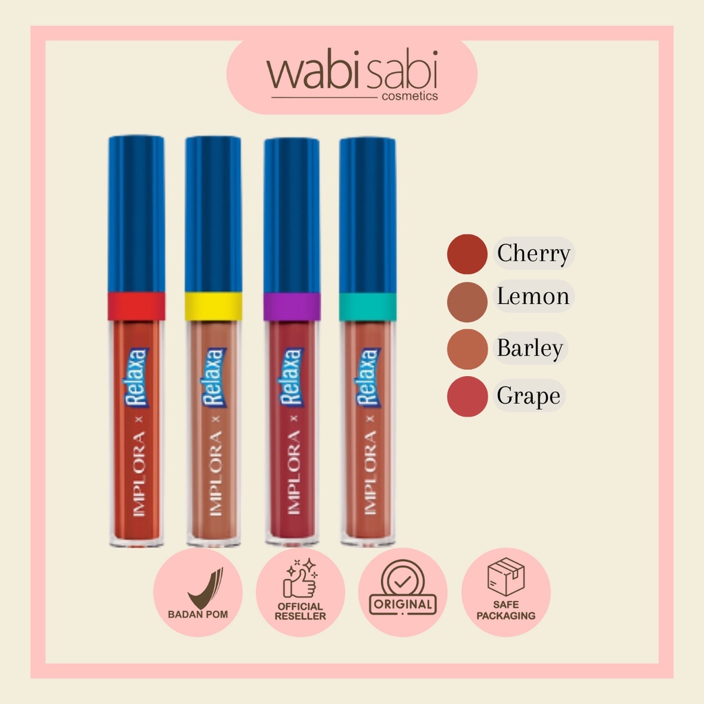 Jual IMPLORA X RELAXA Matte Lip Cream | Shopee Indonesia