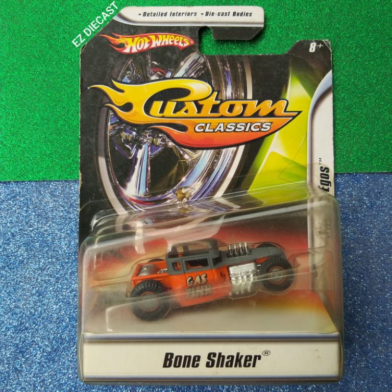 Jual Bone Shaker - Hot Wheels - Custom Classics - orange abu-abu grey | Shopee Indonesia