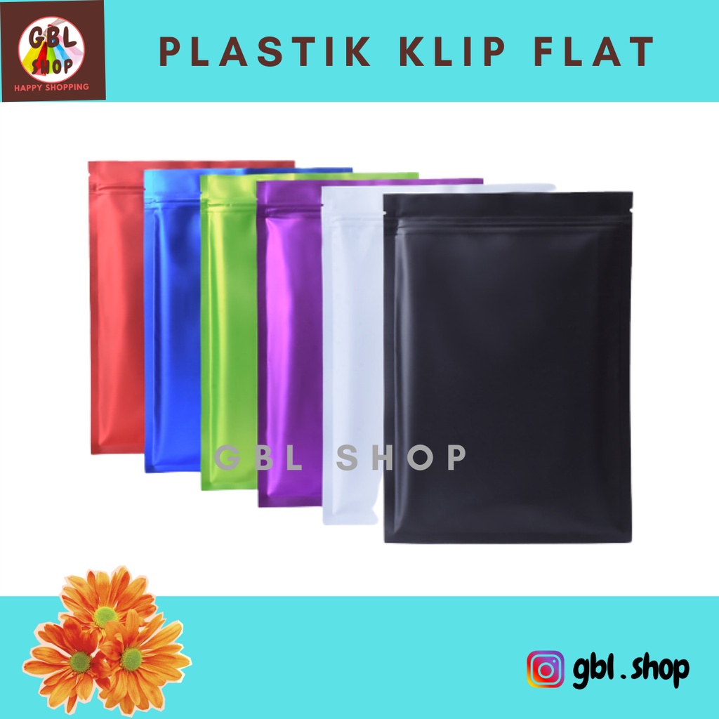 Jual Plastik Klip Flat Aluminium Foil 10x15 Pouch Ziplock (20pcs ...