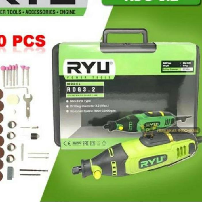 Jual Flash Sale RYU RDG 3.2 Mini die grinder set tuner gerinda bor mini RYU RDG3.2 Bor cun ン ...