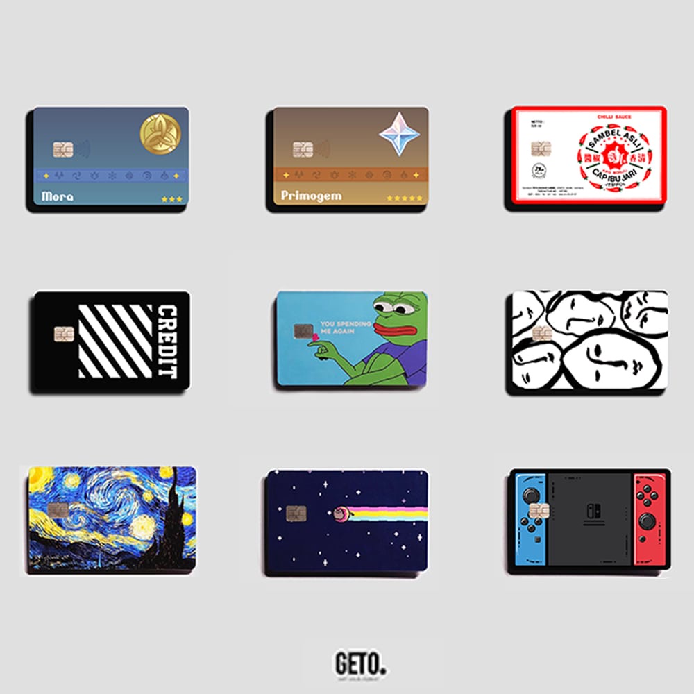 Jual Stiker Sticker Skin Kartu Atm Catalog Season 1 Part 2 | GETOCARD ...