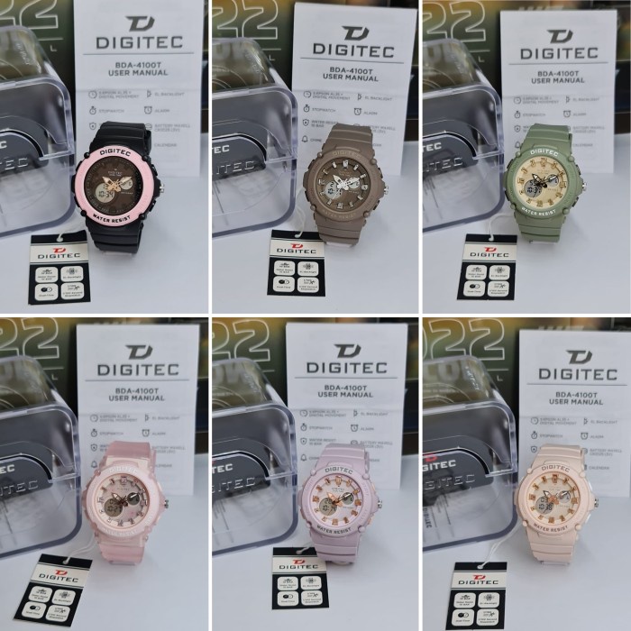 Jual Jam Tangan Original Wanita DIGITEC DA-4100 Jam Tangan Digital ...