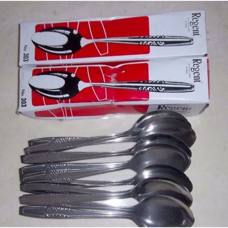 Jual sendok makan regent stainless 1 lusin (12pcs) | Shopee Indonesia