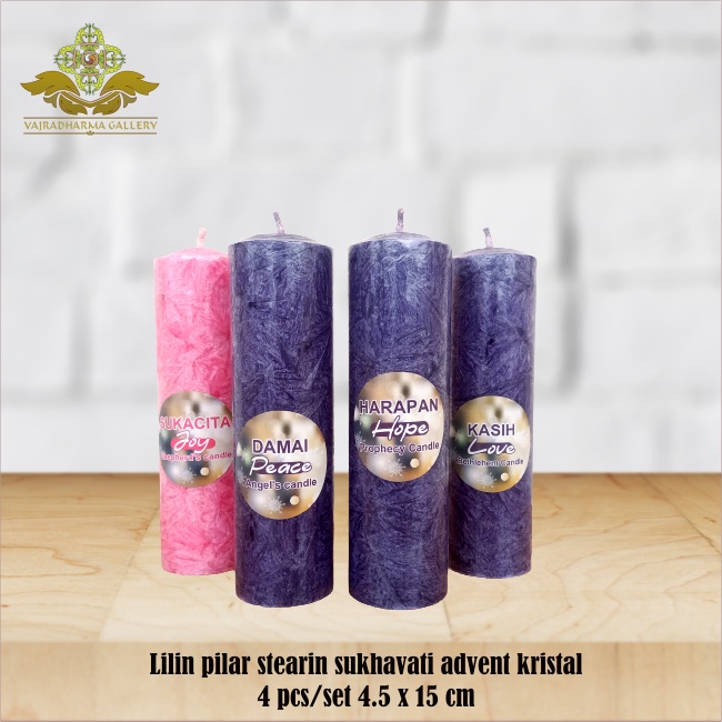 Jual Lilin Pilar Stearin Sukhavati Advent Rohani Katolik Natal Kristal ...