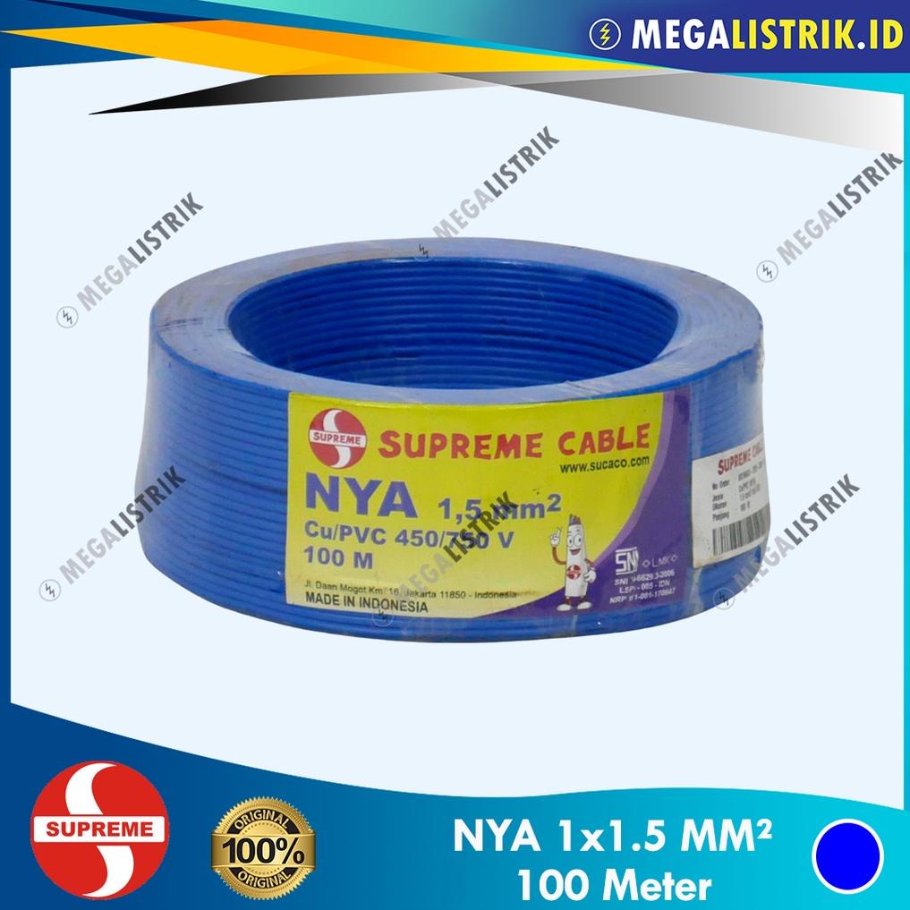 Jual limited Edition ️SUPREME NYA 1.5MM ( 100 METER ) / KABEL LISTRIK ...