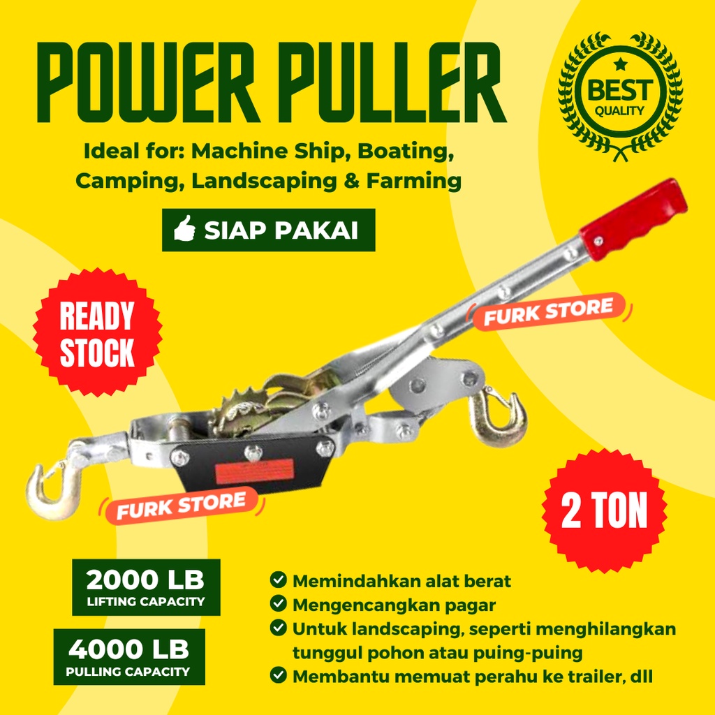Jual Ratchet Puller 2T, Tracktang, Penarik Kabel Sling, Puller Kodokan ...