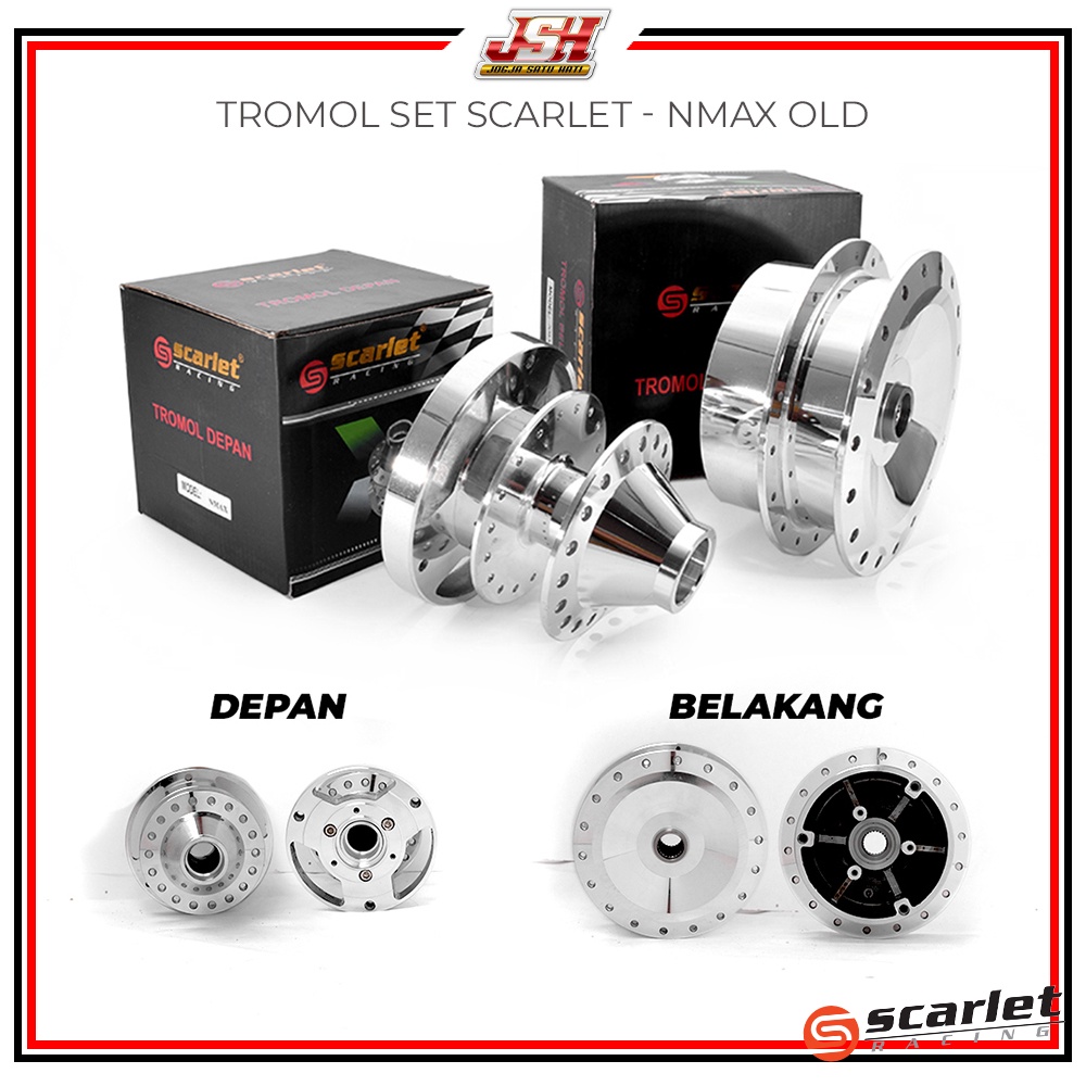 Jual Tromol AEROX Nmax Old Nmax New 2020 Set Depan Belakang Scarlet ...