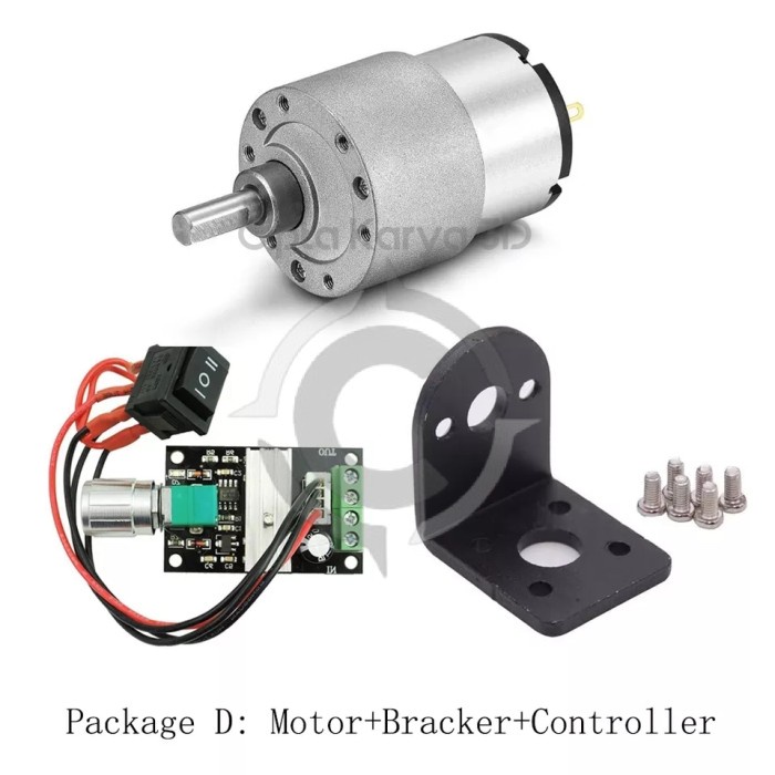Jual JGB37-520 6V 12V 24V HIGH TORQUE ELECTRIC DC MOTOR GEARBOX METAL GEARS #ORIGINAL | Shopee ...