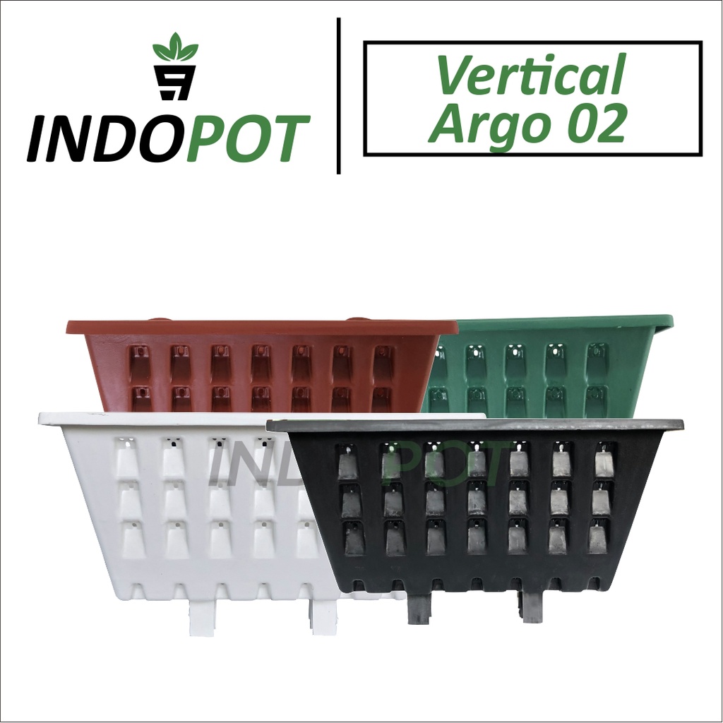 Jual Pot Bunga ARGO 02 Ukuran Sedang Warna Putih & Hitam Tanaman Bunga ...