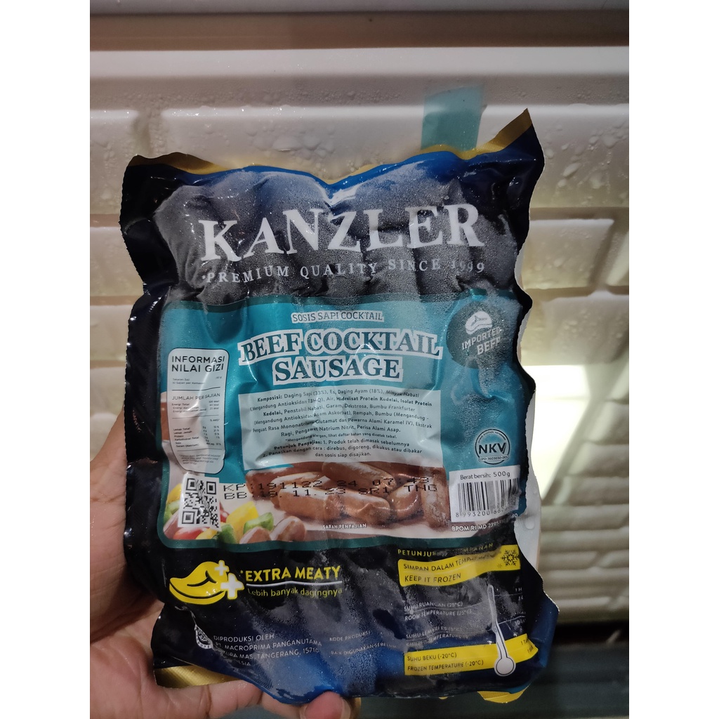Jual kanzler sosis beef cocktail sausage 500 gram | Shopee Indonesia