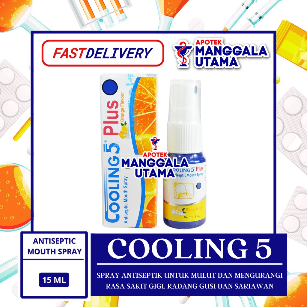 Jual COOLING 5 PLUS SPRAY PER BOTOL ISI 15 ML | Shopee Indonesia
