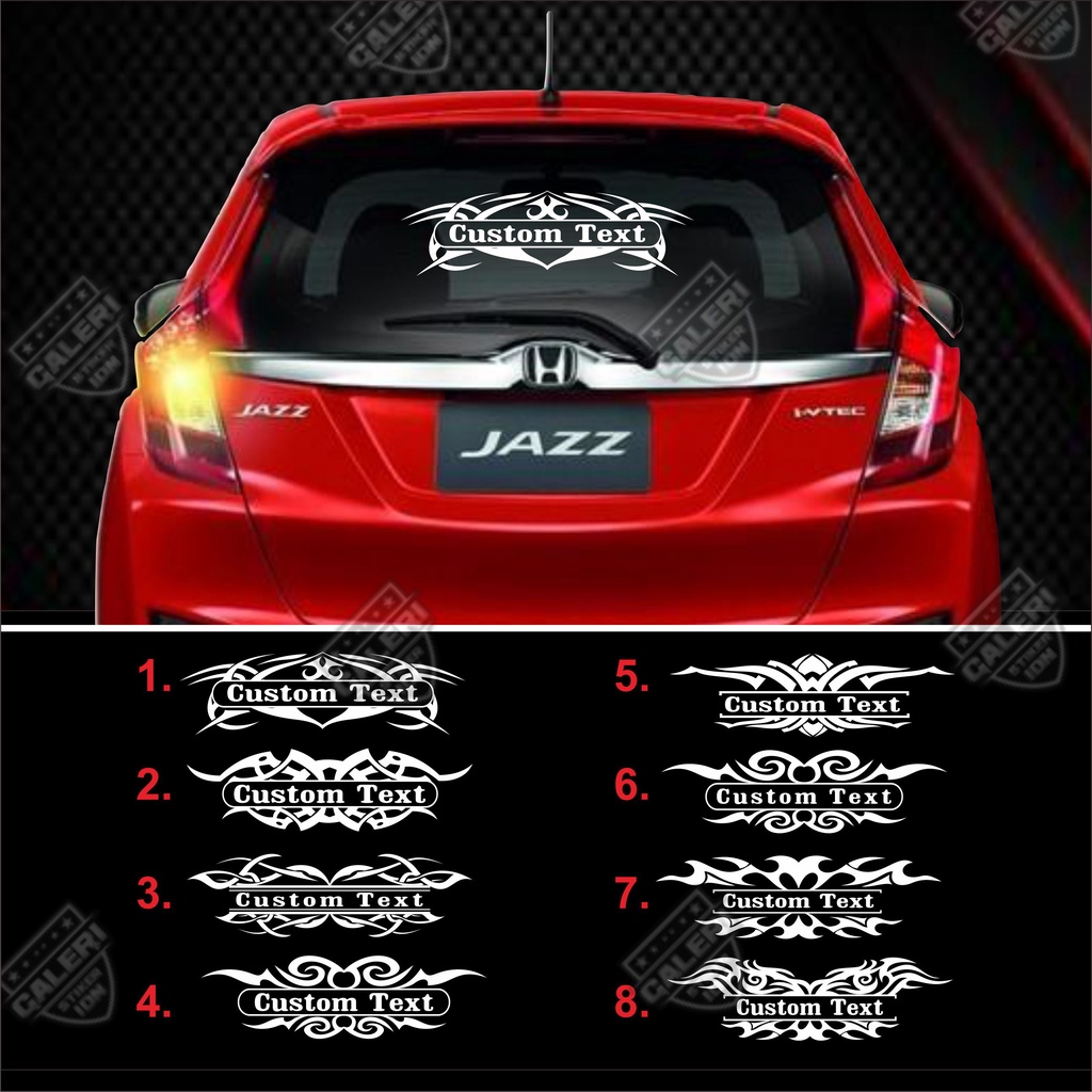Jual Stiker kaca mobil stiker body mobil custom nama mobil cutting ...