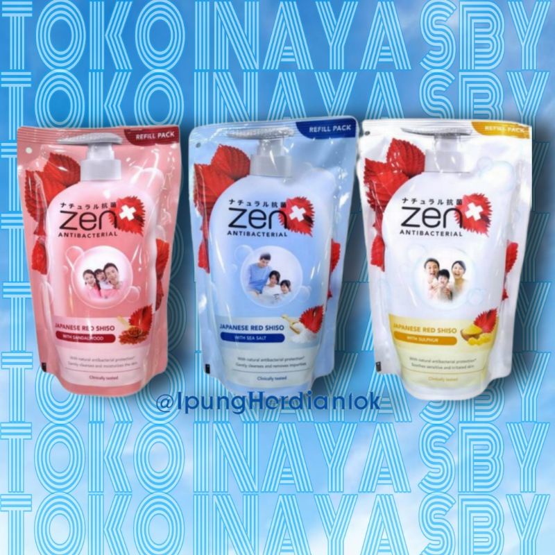 Jual ZEN body wash pouch 450 ml / 400 ml (kemasan baru) | Shopee Indonesia
