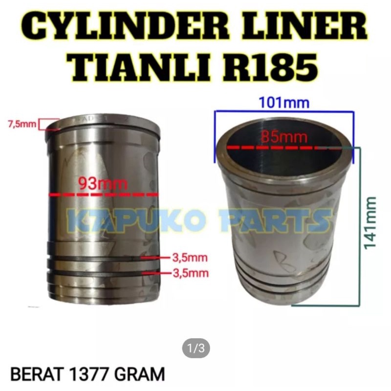 Jual TL 185 CYLINDER LINER UNTUK MESIN DIESEL TIANLI 8.5 PK | Shopee ...