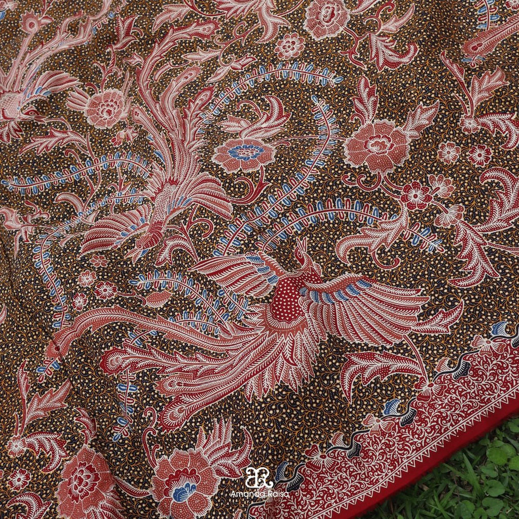 Jual Kain Batik Meteran Potongan Motif Nitik Kembang Peksi | Shopee ...
