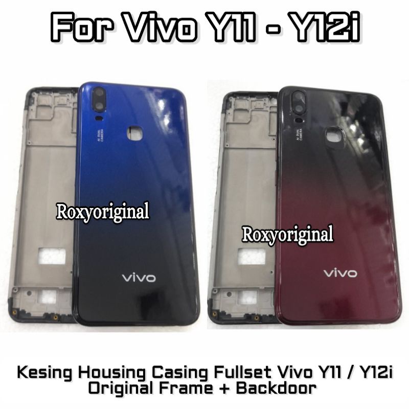 Jual Kesing Housing Casing Fullset Vivo Y11 / Y12i Original frame ...