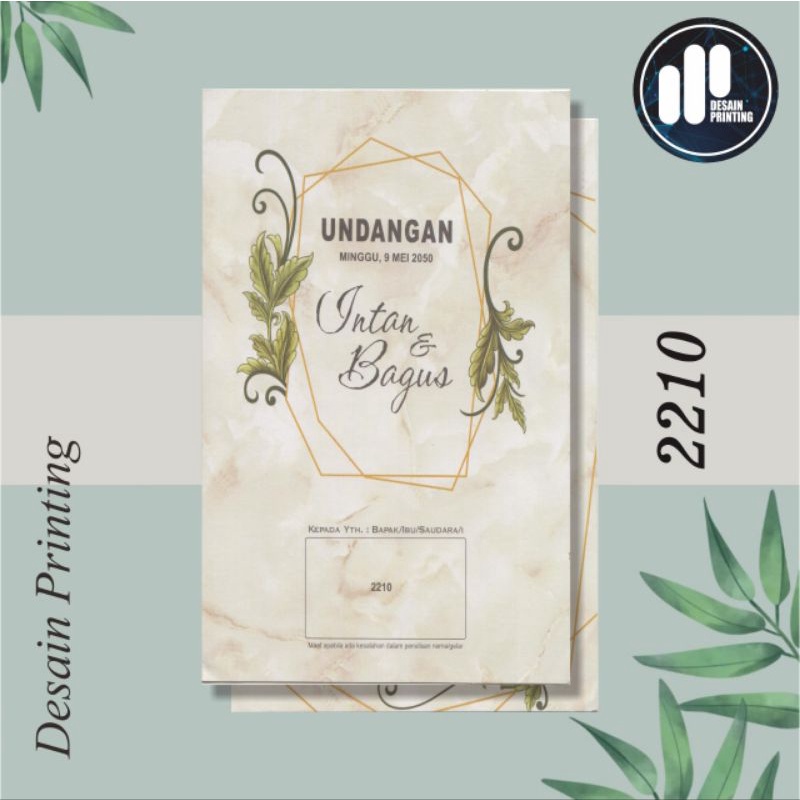 Jual UNDANGAN PERNIKAHAN MURAH 2210 (Cetak) | Shopee Indonesia