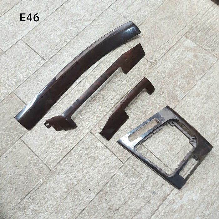 Jual Trim Wood Panel Dashboard Shifter Transmisi Bmw E46 [4 Pcs ...