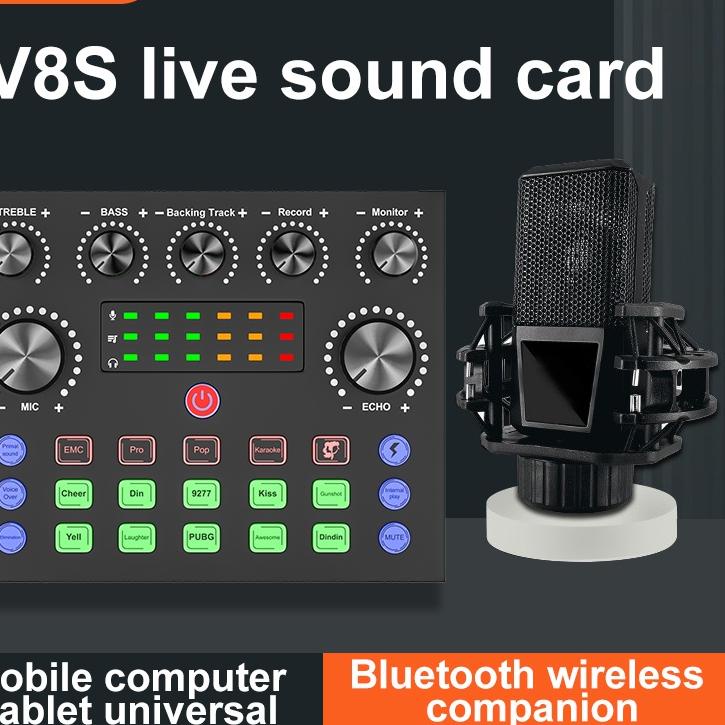 Jual Harga Bersahabat Gonew V8S soundcard Mixer bluetooth mixer langsung bluetooth audio usb ...