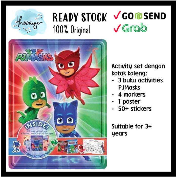 Jual Pjmasks Happy Tin / Pjmask Pj Mask Activity Book Buku Pj Masks ...