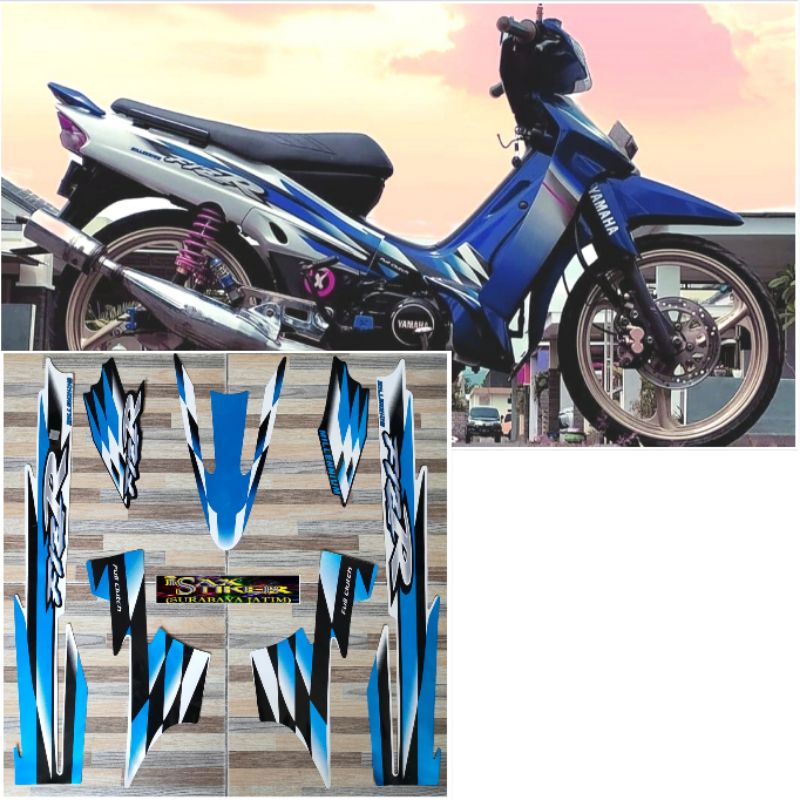 Jual striping original Yamaha F1ZR biru putih millenium tahun 2000 ...
