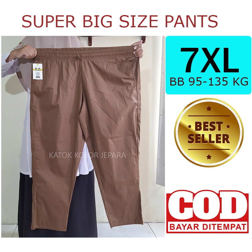 Jual SUPER JUMBO 7XL / BAGGY NOBY PANTS / SUPER BIG SIZE / Celana Kerja ...
