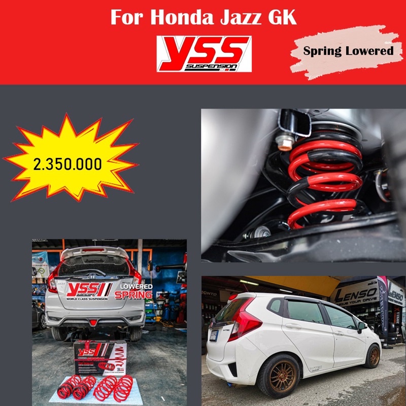 Jual PER LOWERINGKIT HONDA JAZZ GK5 GE8 YSS SPRINGS THAILAND | Shopee ...